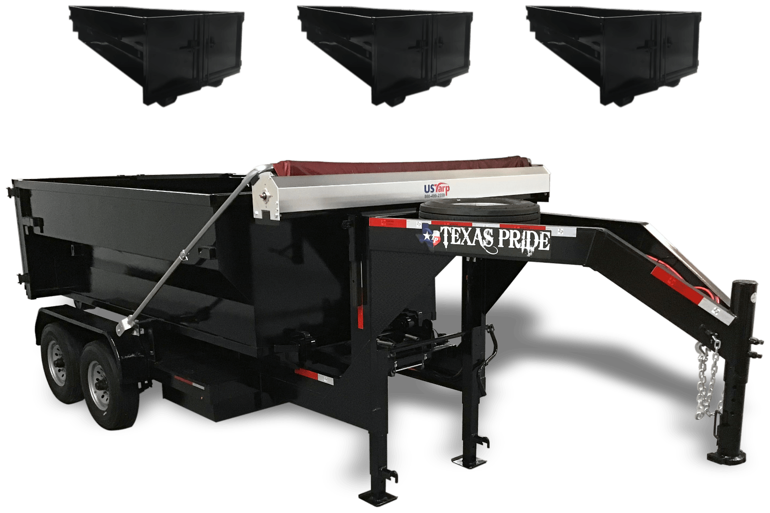 Roll-Off Trailer with Dumpsters Package Deal | Texas Pride Trailers