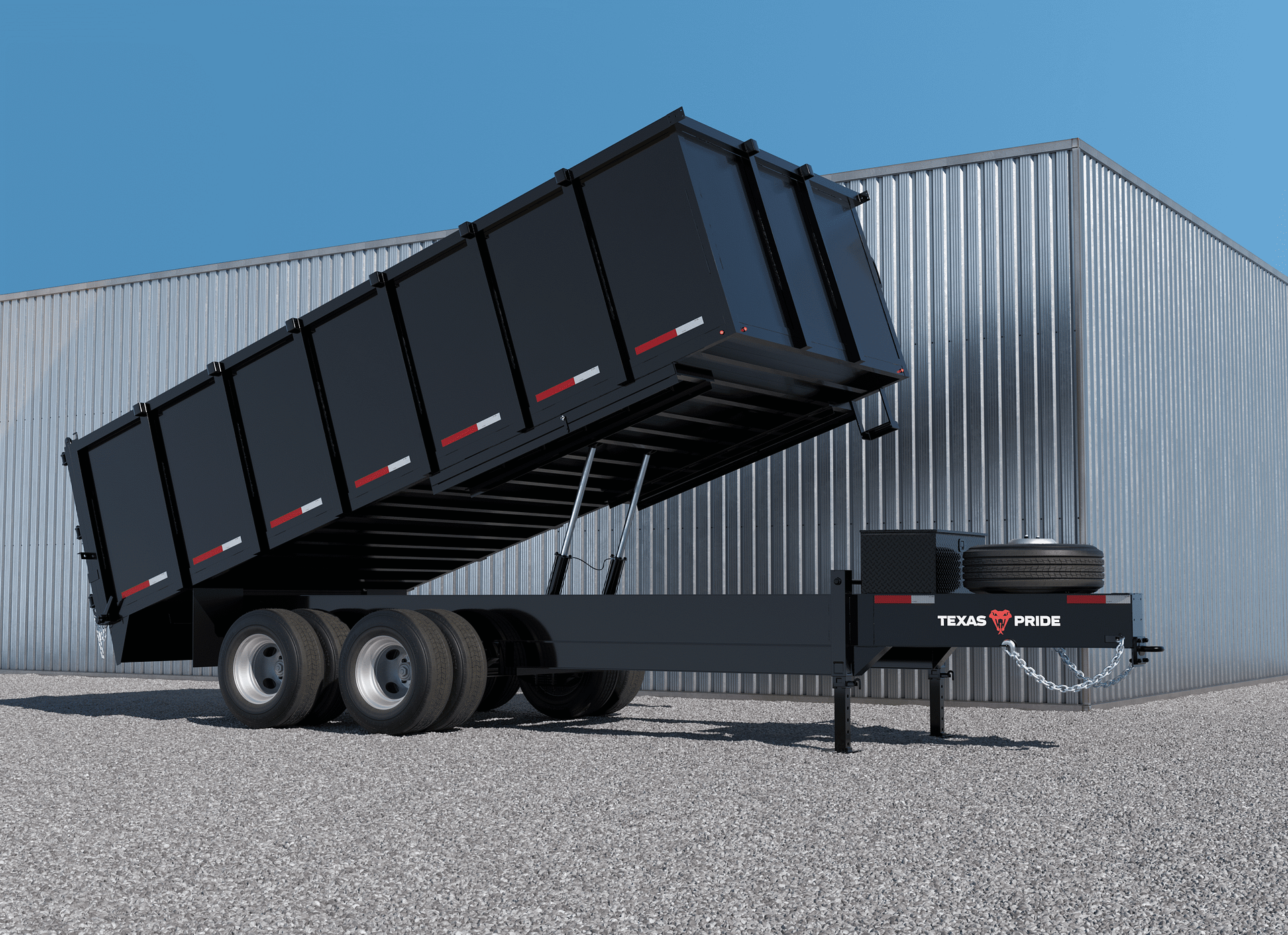 16k lb GVWR Bumper Pull Dump Trailer for Sale
